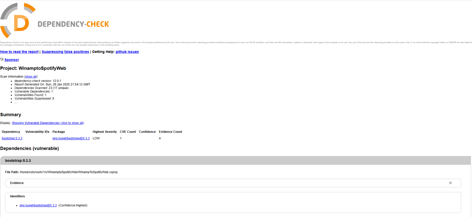 OWASP Dependency Check on Azure DevOps – Atahan Ceylan Web Diary