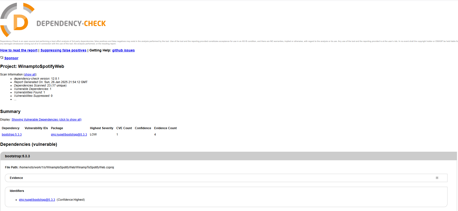 OWASP Dependency Check on Azure DevOps – Atahan Ceylan Web Diary